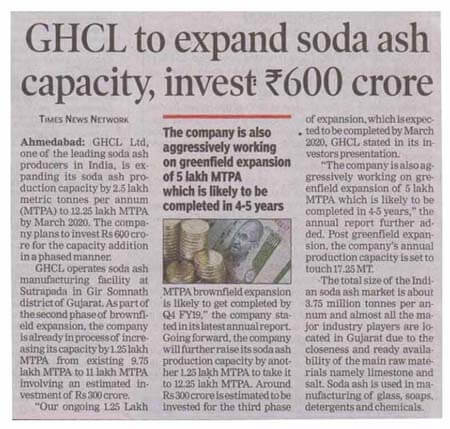 GHCL News and Updates | GHCL in News | Media Coverage | GHCL Ltd
