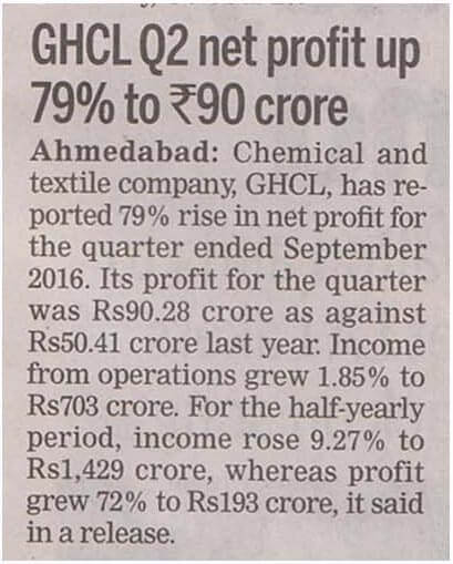 GHCL News and Updates | GHCL in News | Media Coverage | GHCL Ltd