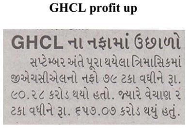 GHCL News and Updates | GHCL in News | Media Coverage | GHCL Ltd